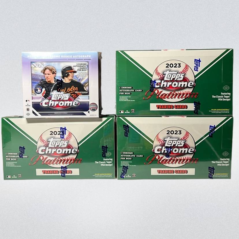 2023 Topps Chrome Platinum Anniversary/Topps Chrome Jumbo Baseball 4 ...