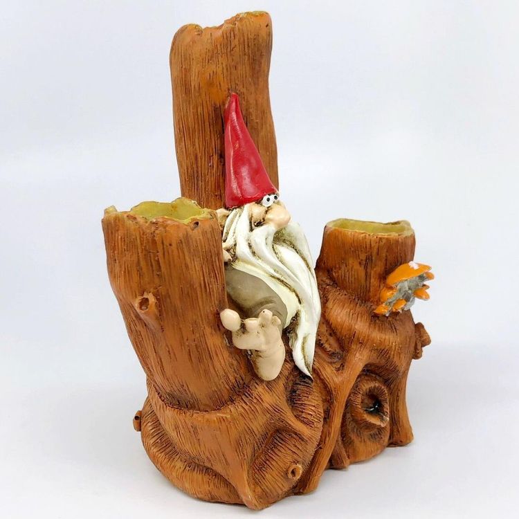 Quercelfo by Paolo Chiari Gnome Candle Holder Candlestick 3 Trio Taper ...
