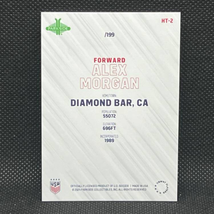 Alex Morgan 2023 Parkside ReCap Hometown /199 Soccer Card