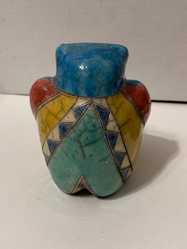 Fenix South Africa Raku Pottery Baboon Figurine