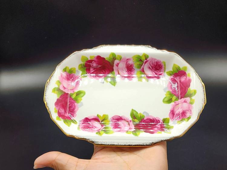Royal Albert Old English Rose Fine Bone China Small Dish