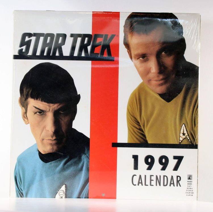 Star Trek Calendars From 1997 Two Calendars Star Trek & Star Trek TNG ...