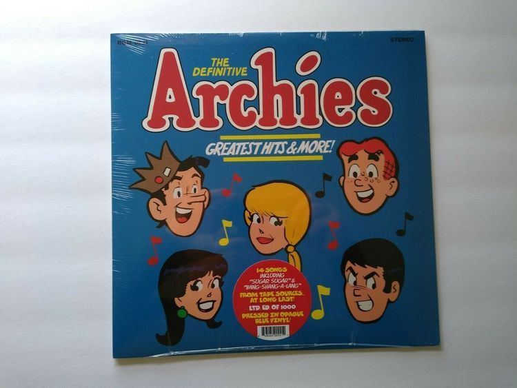 The Archies Definite Greatest Hits & More Vinyl LP Blue Ltd Ed 1000 ...