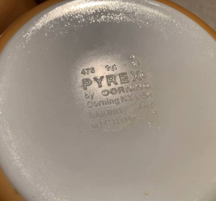 Pyrex Vintage Old Orchard 3 Pc Nesting Baking/Serving Dishes Brown with ...