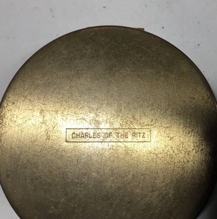 Unique Charles of the Ritz vintage compact, geometric pattern, 2.5 ...