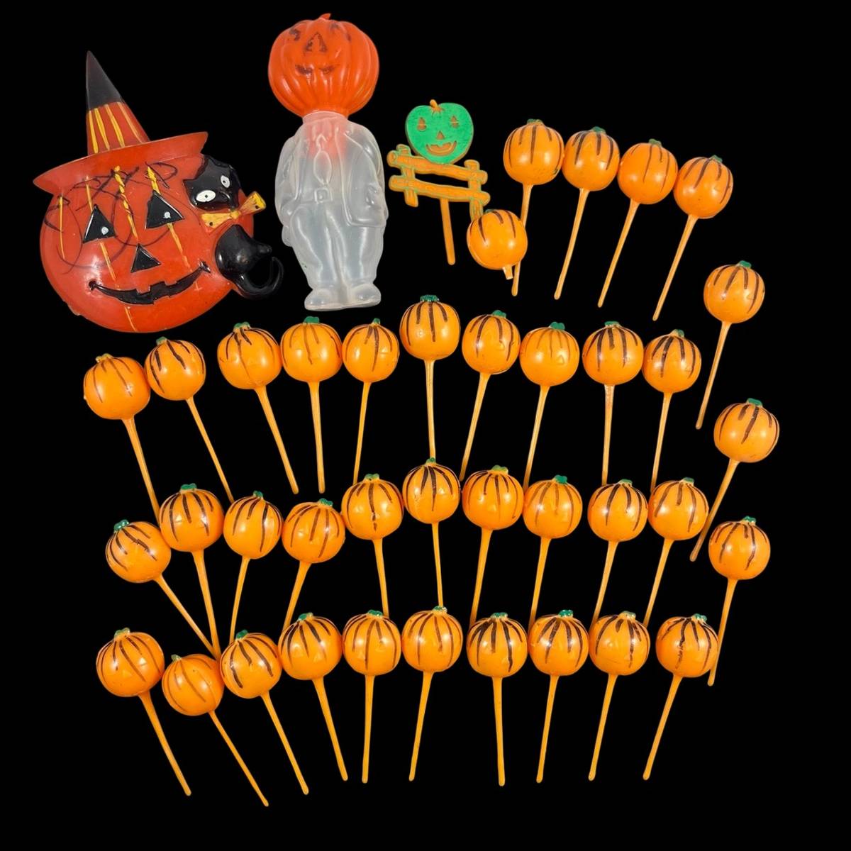 Niknax · Large Lot Of Vintage Halloween Picks And Decor, Vintage ...