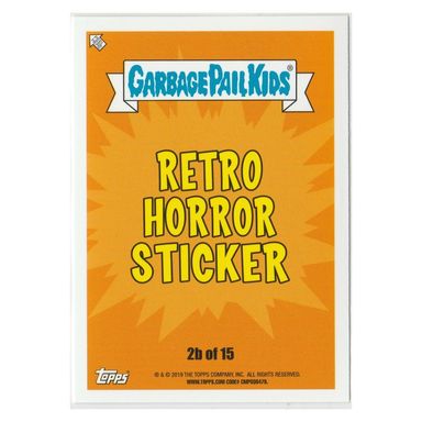 Garbage Pail Kids Horror Maggie-zine Retro Horror Sticker #2b of 15 ...
