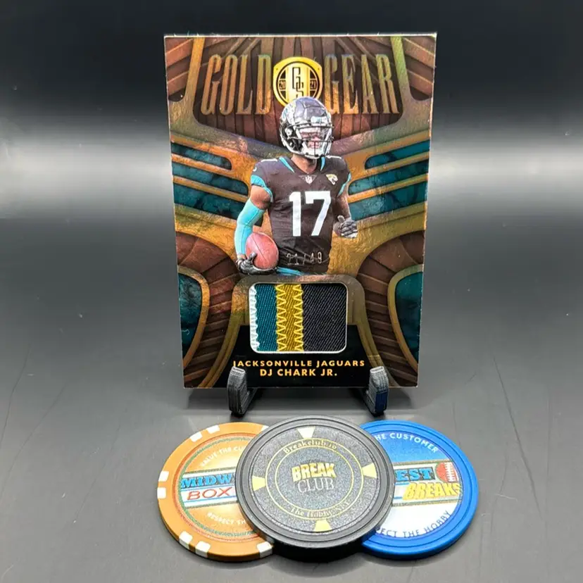 Dj Clark Jr. 21/49 Gold Gear 4-Color Patch Relic 2021 Gold Standard ...