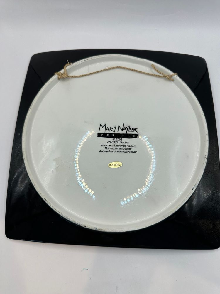 Mary Naylor Designs Handpainted Plate Sushi Fish 2003