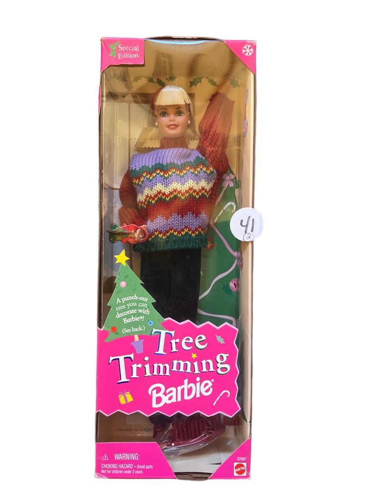 Barbie Tree Trimming Collectable Doll Sir106Holiday
