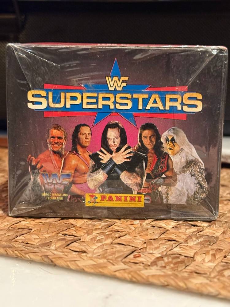 WWF PANINI SUPERSTARS STICKERS 1997 1 PACK (LOOK FOR ROCK ROOKIES!)