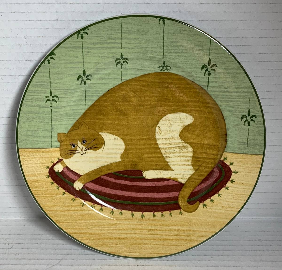 Niknax · Sakura Warren Kimble Cat Collection 8” Stoneware Plate