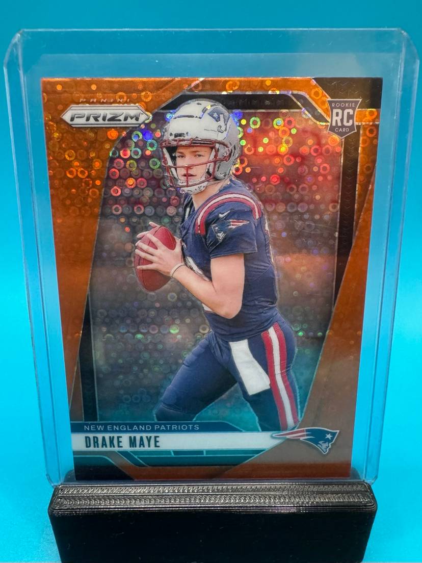 Drake Maye Prizm Disco RC New England Patriots