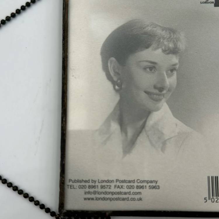 Audrey Hepburn Vintage Office Blouse As Secretary Metal Photo Framed ...