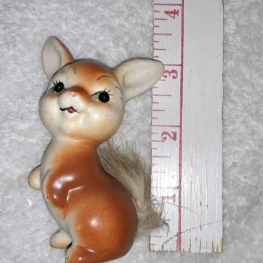 1950s Enesco Bunny Rabbit Puff Tail figurine