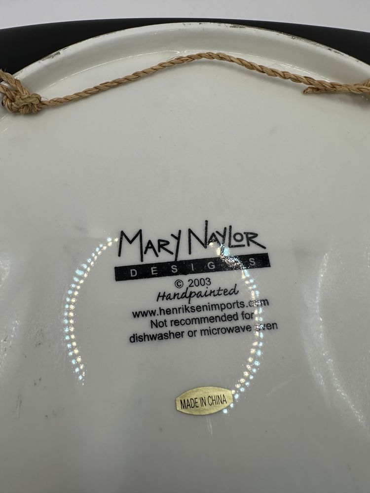 Mary Naylor Designs Handpainted Plate Sushi Fish 2003