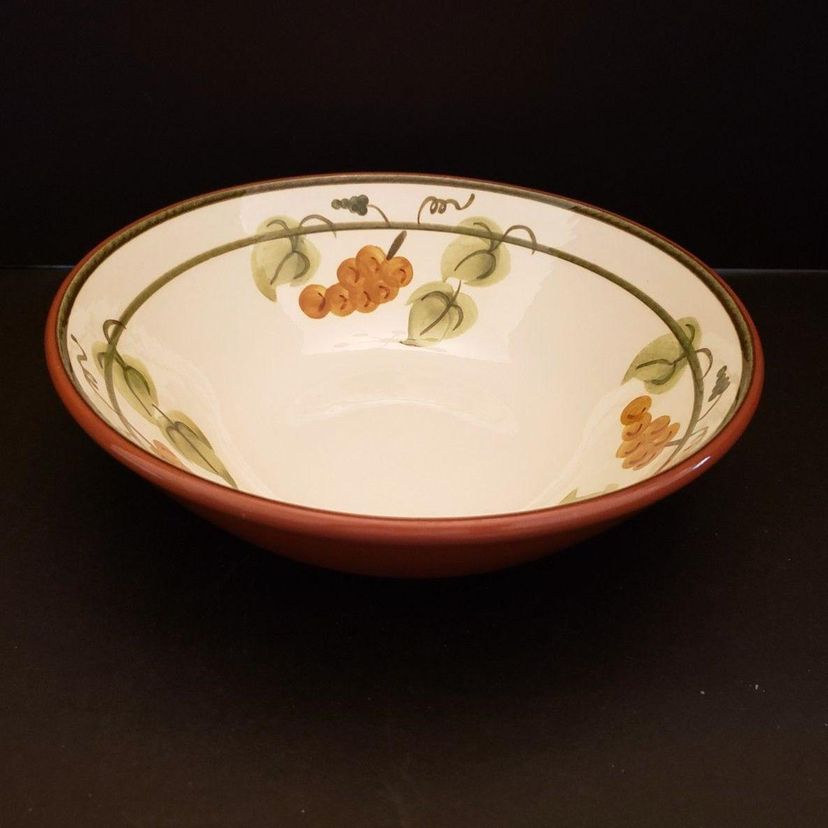 Stangl Pottery Medium Vegetable Bowl, Golden Grapes Pattern Serving ...