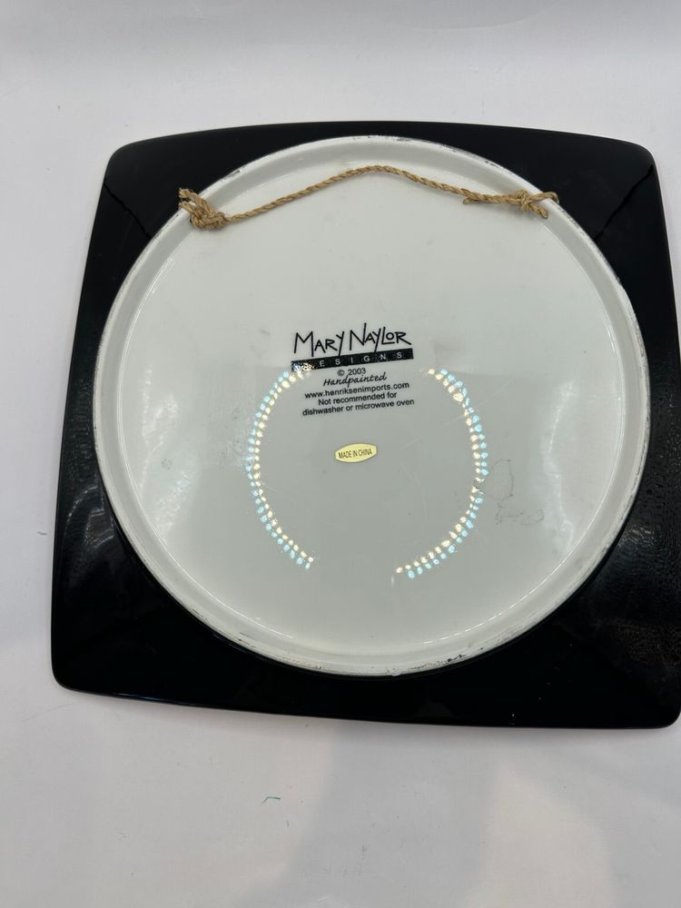 Mary Naylor Designs Handpainted Plate Sushi Fish 2003