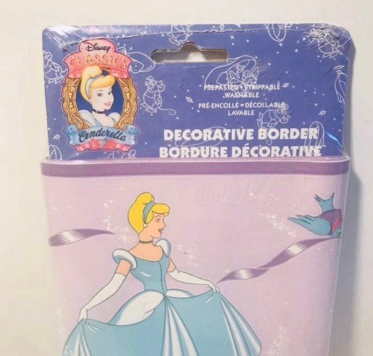 Disney Borden Cinderella Decorative Wallpaper Border Home Wallcovering ...