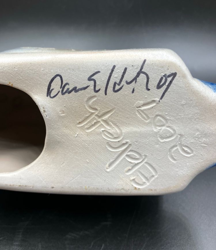 Eldreth Pottery Salt Glaze Bunny Signed By Dave Eldreth, 2007