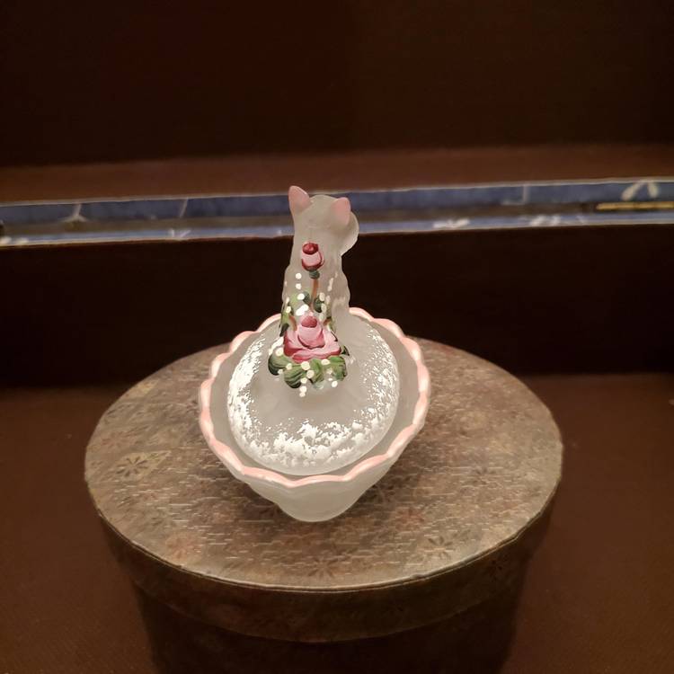 Boyd's Glass Scottie Salt Cellar