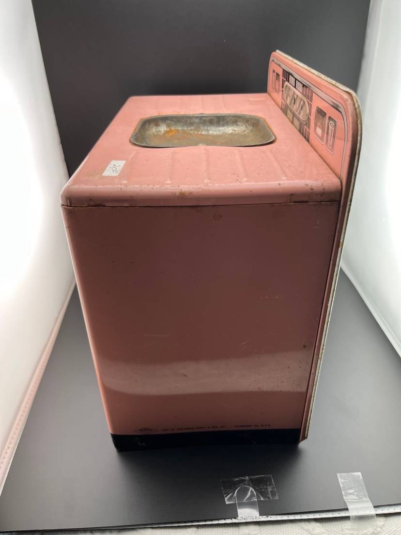 1950s “Wolverine” Pink Metal Kitchen Sink In Cabinet