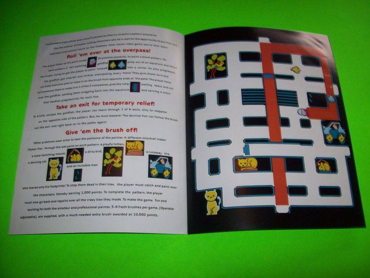 MAKE TRAX ORIGINAL VIDEO ARCADE GAME PROMO SALES FLYER Vintage Retro ...