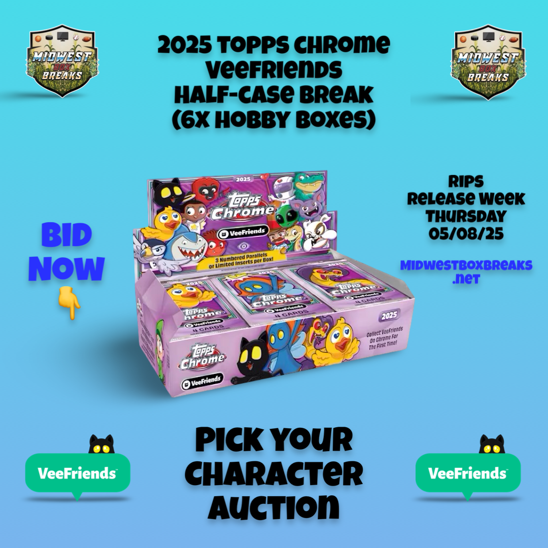 5555 Fan - 2025 VeeFriends Chrome HOBBY Half Case (6x Hobby Boxes ...