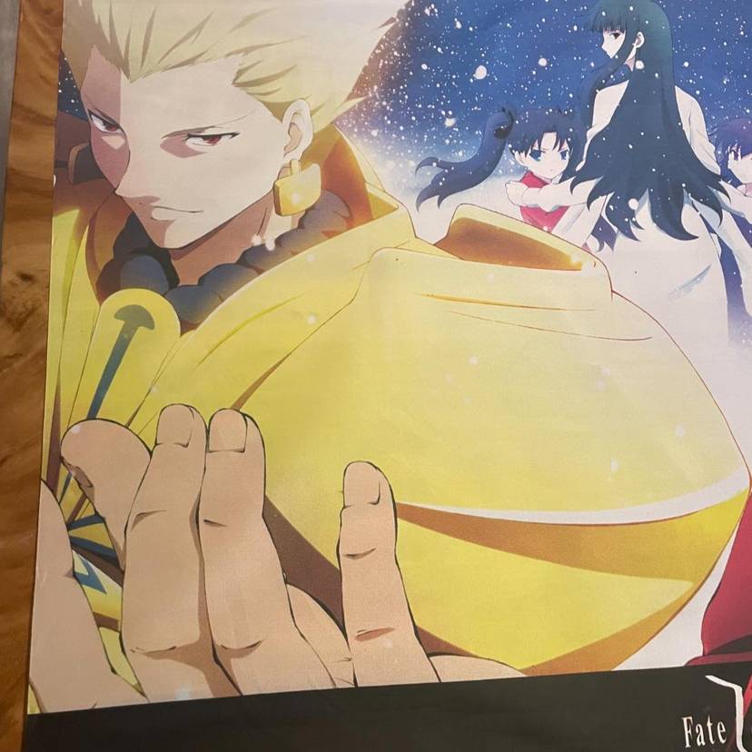 Fate Zero Gilgamesh Tohsaka Tokiomi Wall Scroll Venerable Mage Aniplex