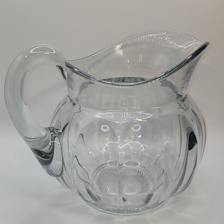 1907-1956 Heisey Colonial Clear Paneled Crystal Glass Pitcher • 56oz ...