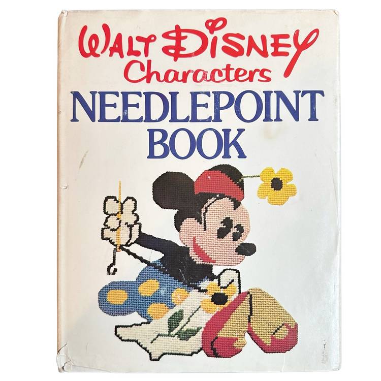 Walt Disney Characters Needlepoint Book 1976 First Edition