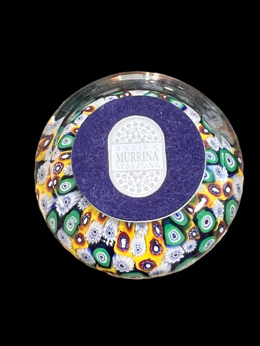 Murano Millefiori Paperweight