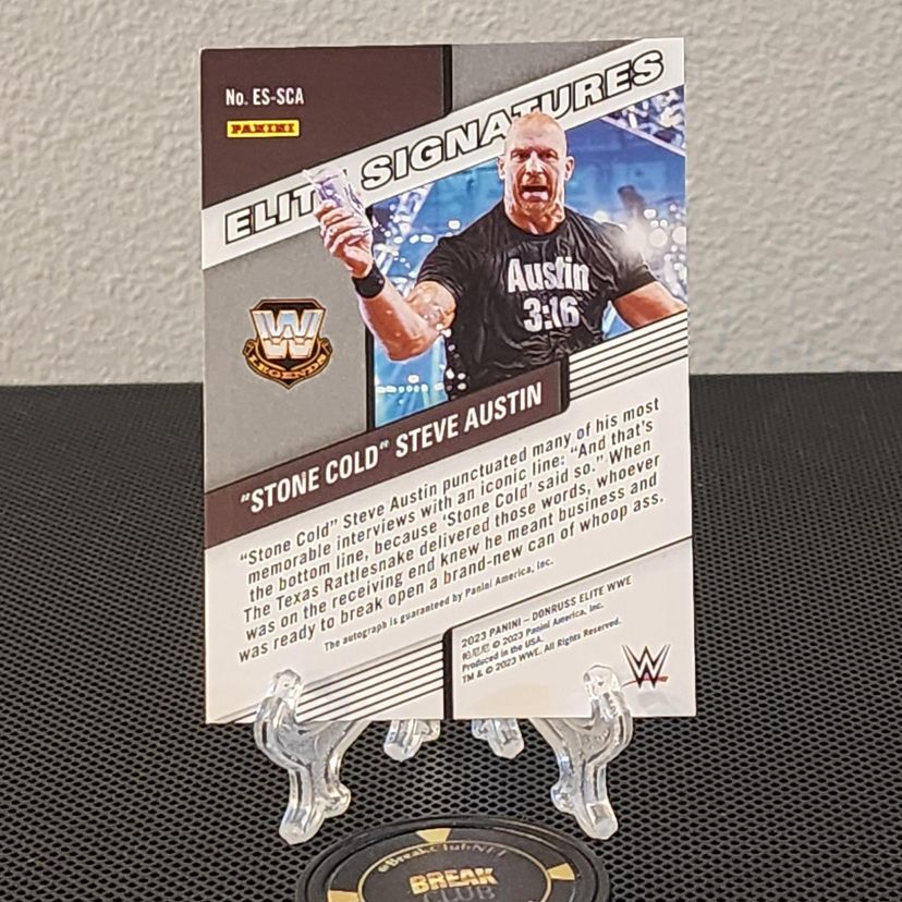 Stone Cold Steve Austin 2023 Panini Donruss Elite Signatures Gold Auto ...