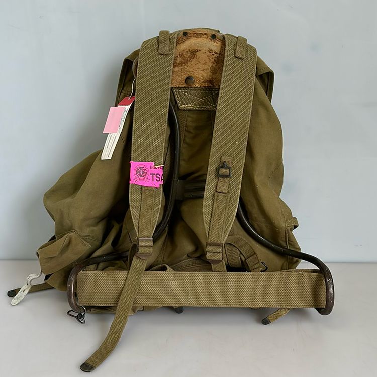 Vintage Us Military Backpack Owned By Becky Wahlstrom