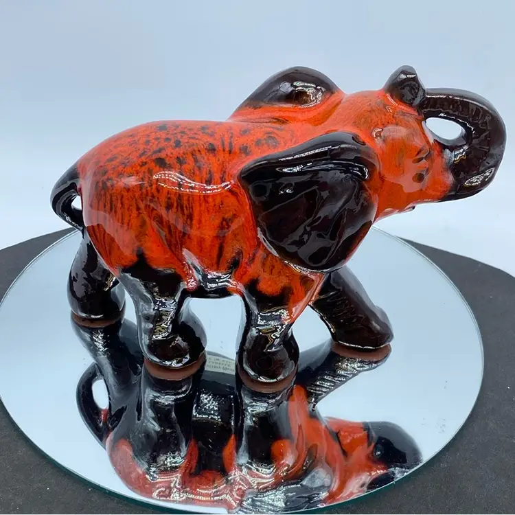 Mid-Century Modern Canuck Pottery elephant from Labelle, Quebec, with ...
