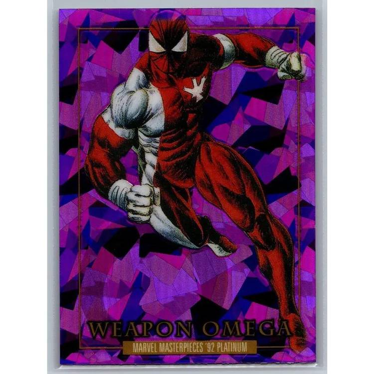 Weapon Omega 2024 Marvel Masterpieces'92 Platinum #96 Purple Crystals