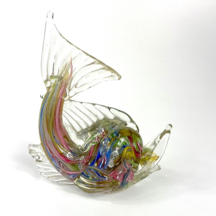 Vintage Murano AVeM Arte Vetreria Muranese Fish Dolphin Figurine