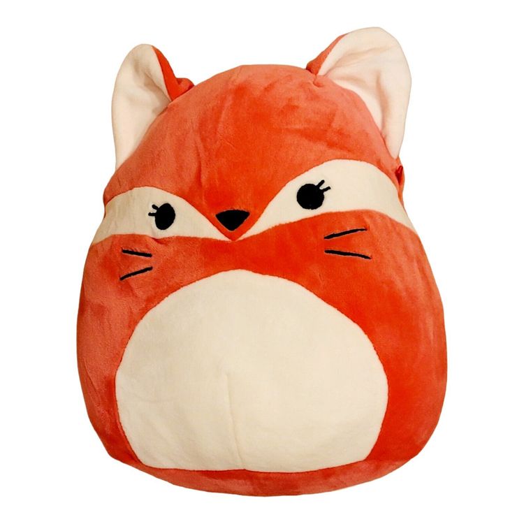 SQUISHMALLOW Fifi The Fox Coral Pink Plush Stuffed Pillow 10 Inch