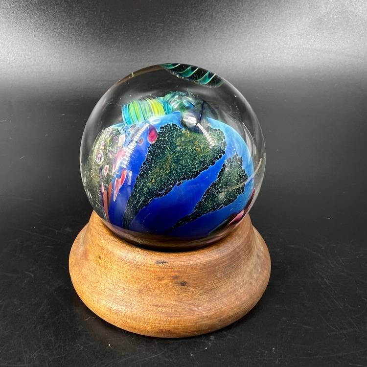 Josh Simpson Art Glass Marble Unsigned