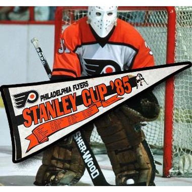 Vintage 1985 Philadelphia Flyers Stanley Cup NHL Hockey Roster 29 inch ...