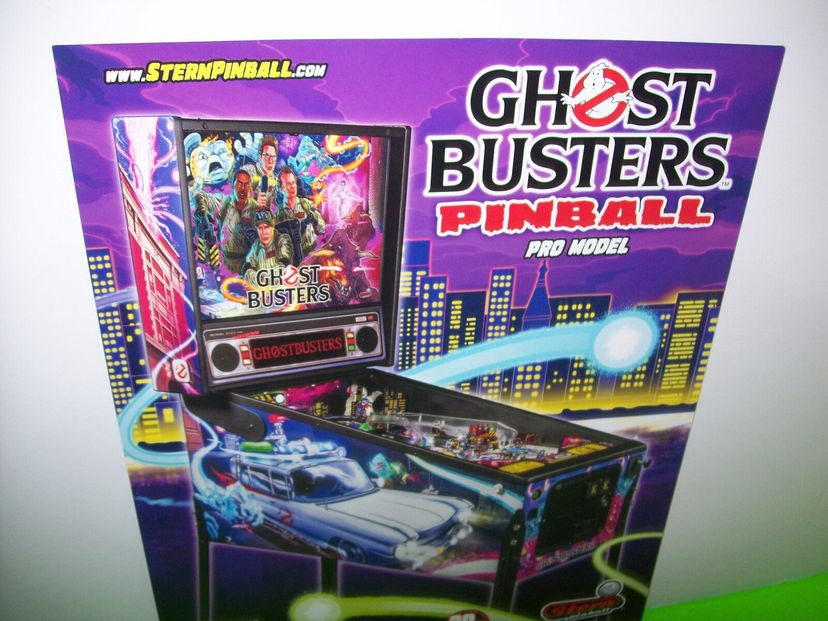 Ghostbusters Pro Pinball FLYER Original Spooky Ghosts Halloween Art 8.5 ...