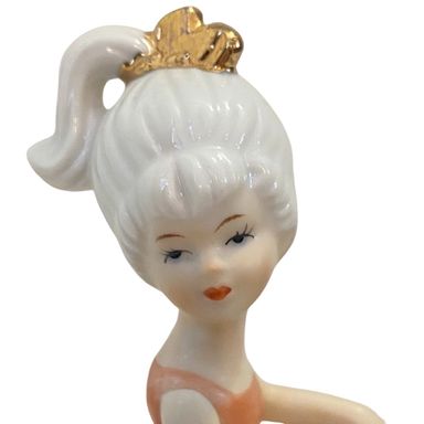 Vintage Porcelain Music Box Young Lady On Piano. “Peach Elegance” By ...