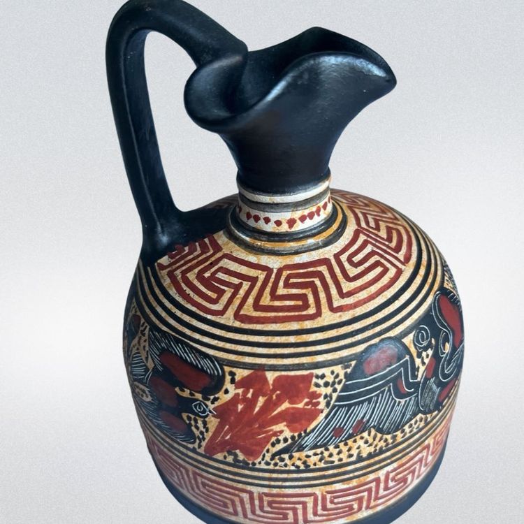 Corinthian Greek Replica Pitcher Circa 600 BC - Made in Greece 4" T X 3 ...