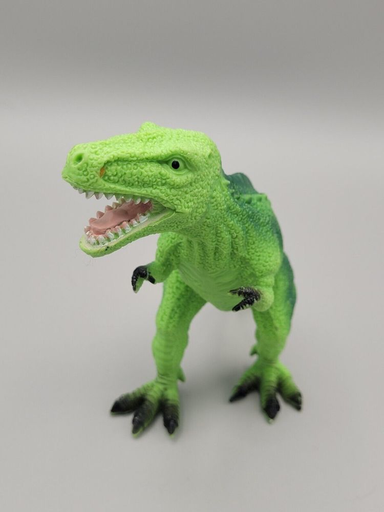 T-Rex Hard Plastic Toy Major Trading Co Dinosaur 2005 Green ...
