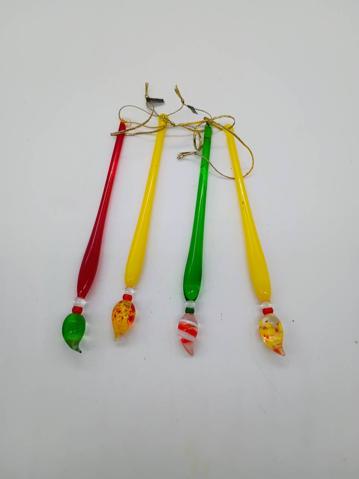 Niknax · Holiday Gallery Hand Blown Art Glass Paint Brush Ornament 6 ...
