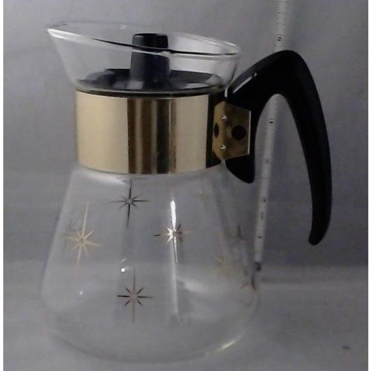 # 029 Pyrex Atomic Starburst 4 cup Coffee Carafe (L17 )