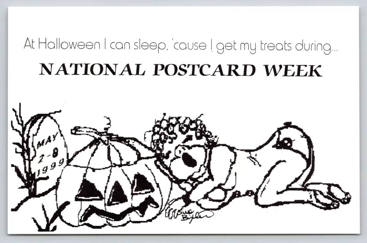 Niknax · Postcard National Postcard Week 1999 Halloween Jack-o'-lantern ...