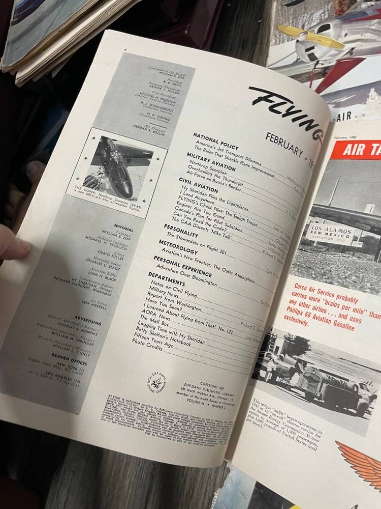 FLYING magazine 1950 - 2 Of January