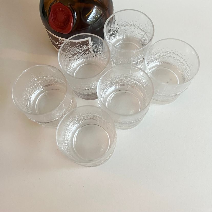 Iittala Niva Mid Century Cordial or Shot Glasses, Set of 6, Finnish ...