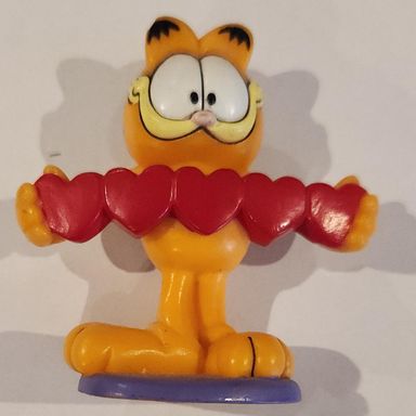 Vintage Garfield Pvc Valentines Figure & Bike Reflector